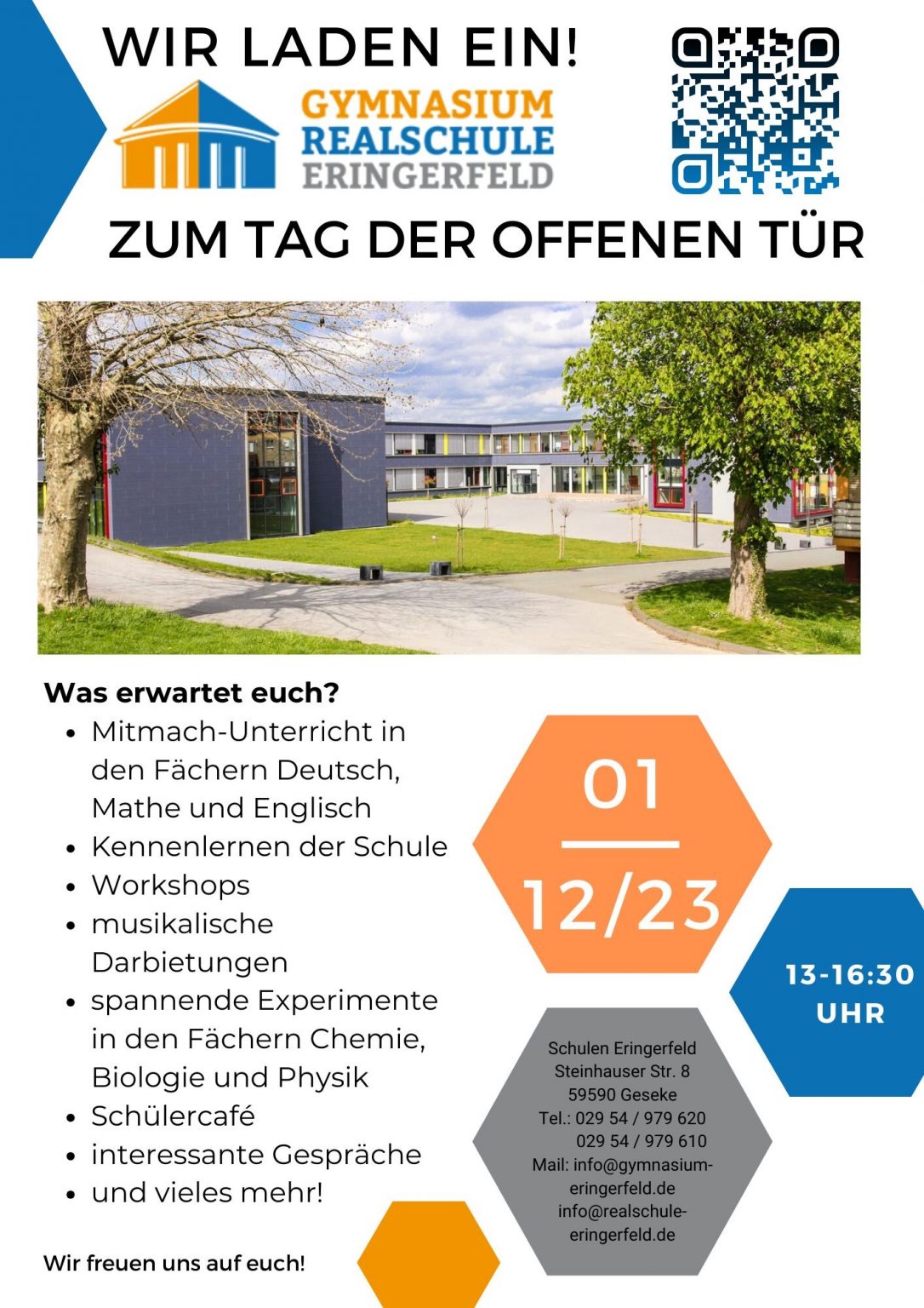Wir laden ein: Tag der offenen Tür an den Schulen Eringerfeld – Schulen ...